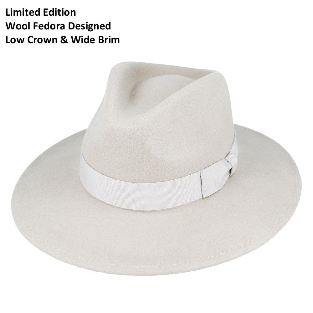 Wide Brim Wool Crushable Fedora Hats – Planet Head wear