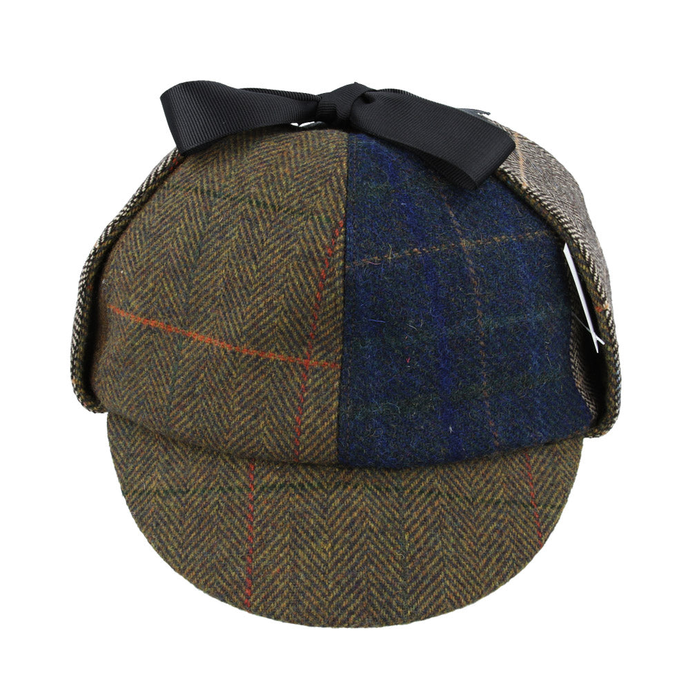 Wool Herringbone Check Deerstalker Hat - Multi Colours – Planet Head wear