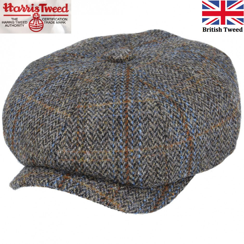 Gladwin Bond Harris Tweed Wool Newsboy Cap - Green – Planet Head wear